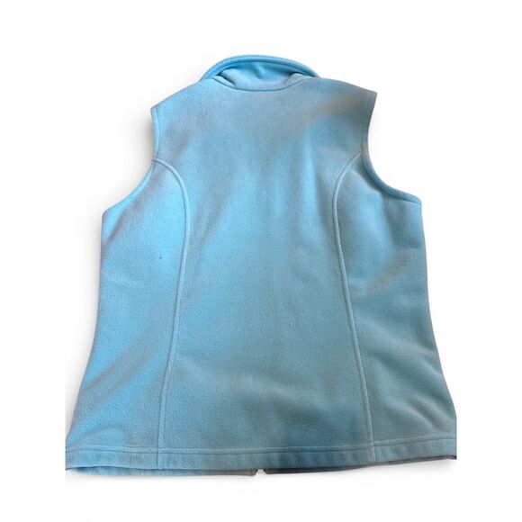 Columbia | Jackets & Coats | Columbia Light Blue Fullzip Fleece Vest ...